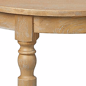 Linon Table, Light Natural Brown, 42 x 42 x 30