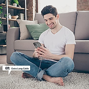 [Apple MFi Certified] iPhone 12 13 14 Fast Charger, ARCCRA 20W PD Dual Port USB C Wall Charger Plug Charging Block Adapter + 2 X 6FT Lightning Cable for iPhone 14 13 12 Pro Max Mini 11 XS XR X, iPad