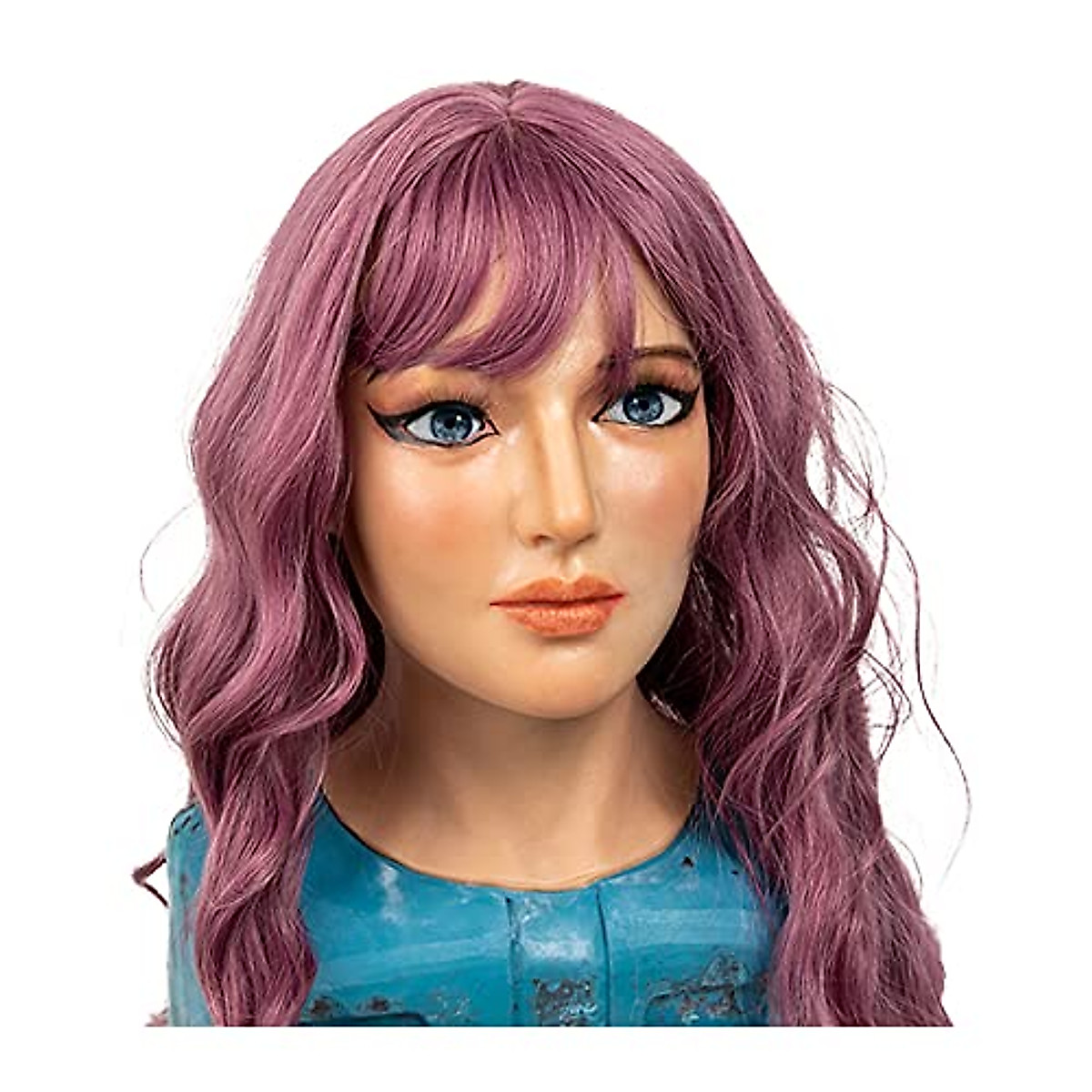 GOSHIMER Alice Silicone Female Mask Halloween Headwear Mask For Crossdressers Cosplay Crossdressing