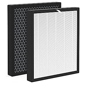 True HEPA Replacement Filter Compatible with Surround Air Intelli-Pro XJ-3800 Air Puri fier,True HEPA and Carbon Filter(2 Pack)