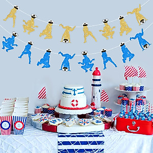 Sursurprise Nautical Bachelorette Party Decorations, 2PCS Twerk Banners, Funny Nauti Beach Cruise Sailor Anchor Bachelorette Bridal Shower Engagement Wedding Party Supplies