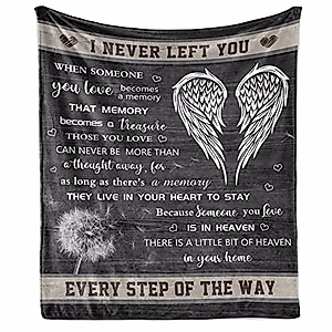 Bereavement Gifts Blanket 50"x60", Sympathy Gift, Memorial Gifts, Bereavement Gift Ideas, In Memory Of Loved One Gifts, Condolences Gift, Memorial Gifts For Loss Of Mother/Father/Pet Throw Blankets
