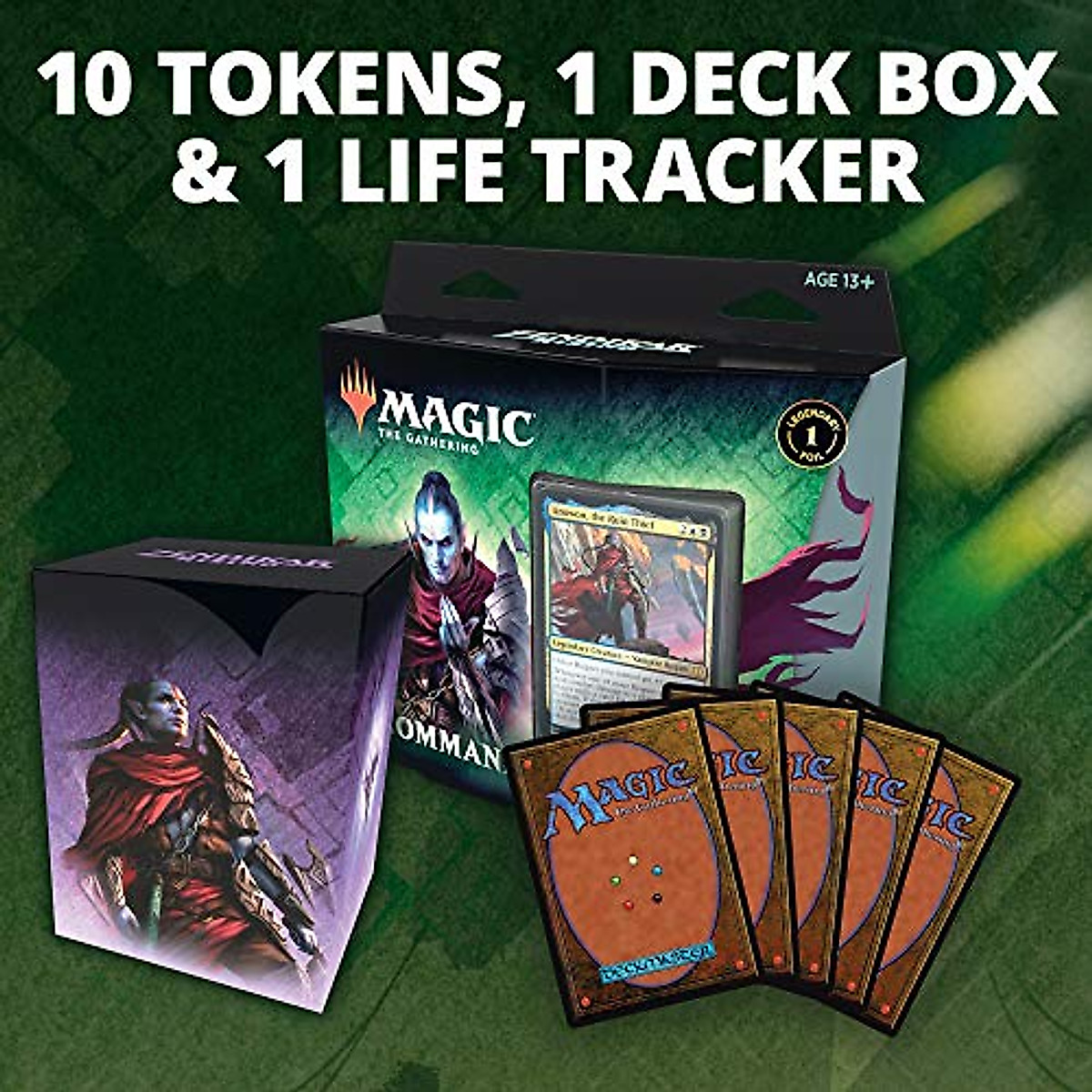Magic: The Gathering Zendikar Rising Commander Deck – Sneak Attack | 100 Card Ready-to-Play Deck | 1 Foil Commander | Blue-Black