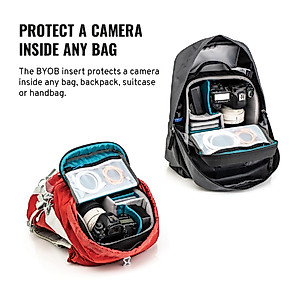 Tenba BYOB 10 DSLR Backpack Insert - Turns any bag into a camera bag for DSLR and Mirrorless cameras and lenses – Black (636-624)