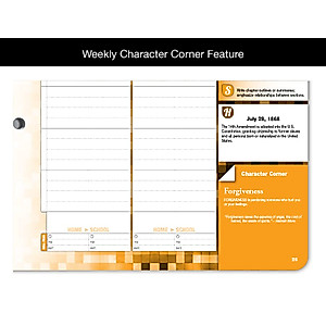 Dated Middle High School Student Planner 2023-2024 Academic School Year, ‎Medium (6.75" by 9") Matrix Style Datebook with Boulder Cover