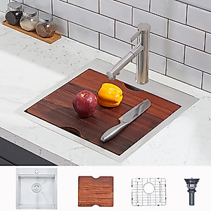 Black Farmhouse Sink, Stainless Steel Apron-Front Farm Sink, Single Bowl 33 Inch Farmhouse Kitchen Sink Workstation With Accessories