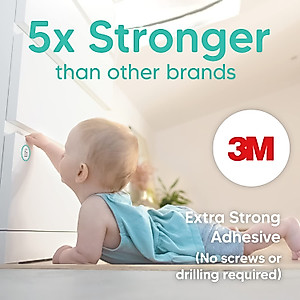 AYCORN Safety Magnetic Child Locks for Cabinets (10 Locks & 2 Keys), Baby Proofing Cabinet Locks for Doors and Drawers 10 Pack - Easy Install No Screws or Drilling Toddler Child proof Cabinet Latches