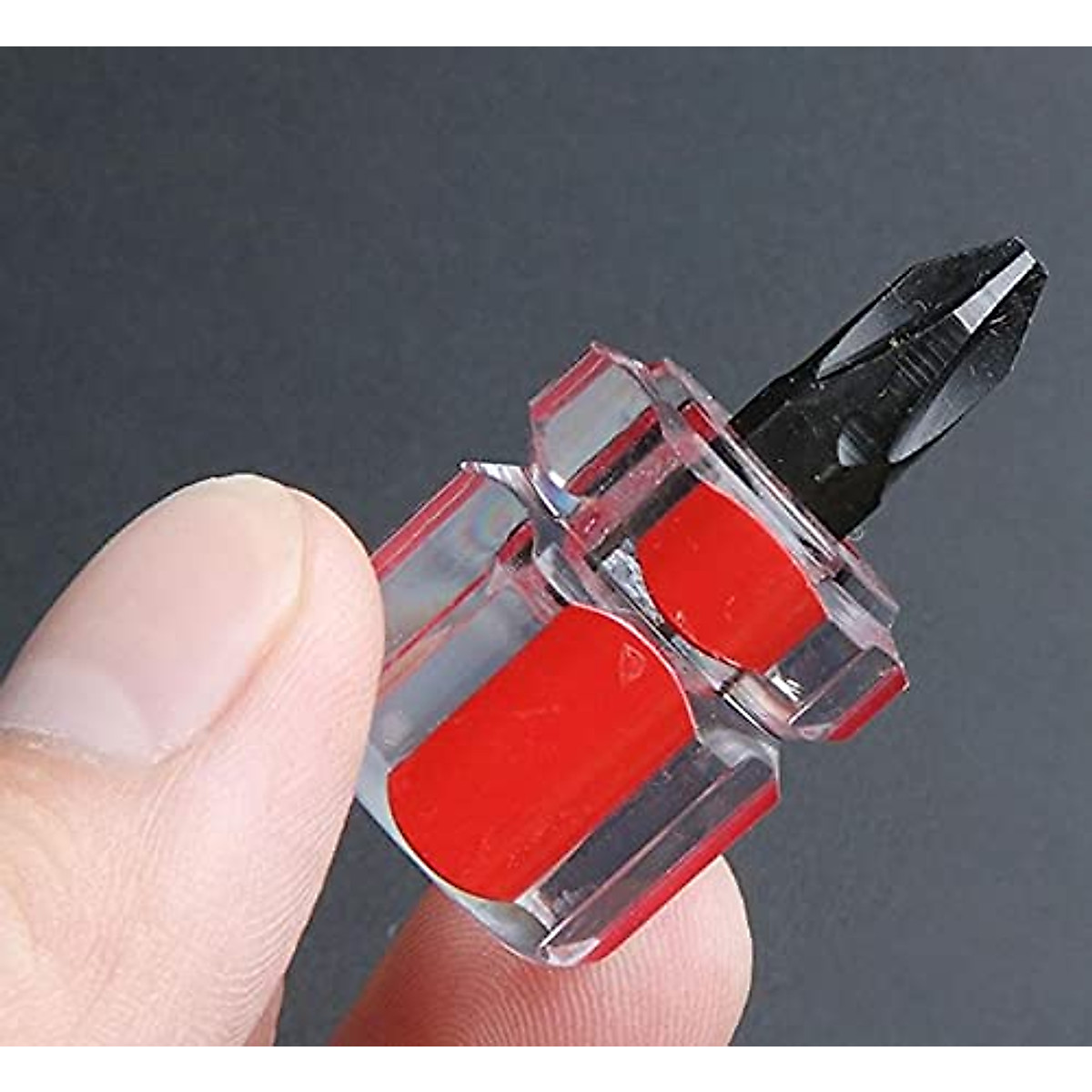 Deal Maniac Mini Ultra Short Stubby Screwdriver Set 2 Pieces 1 Phillips, 1 Flat Head, Sewing Machine Repair Performance Tool, Suitable for Tight Spaces & DIY Repairs A must have for every toolbox