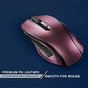 Desk Pad Protector, Waterproof PU Leather Office Desk Mat Desk Writing Mat Laptop Large Mouse Pad Desk Blotters Desk Décor for Office Home, 23.6" x 13.8", Dark Blue