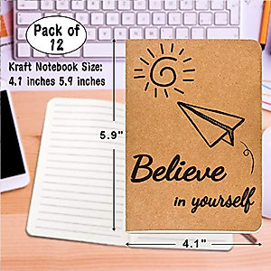 FANCY LAND 12 Pack Pocket Notebook Travel Journal Small Notebooks for Kids 80 Lined Pages A6