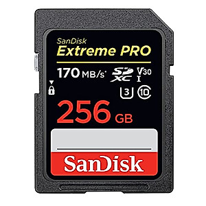 SanDisk 256GB Extreme PRO SDXC UHS-I Card - C10, U3, V30, 4K UHD, SD Card - SDSDXXY-256G-GN4IN