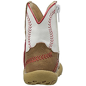 Roper Infants Cowbabies Roper Baseball Boot, Tan, 4