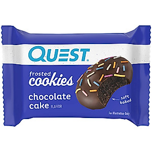Quest Nutrition Quest Chocolate Cake Frosted Cookies, 8 Count