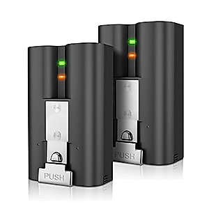 2 Packs 6040mAh Replacement Battery Compatible with Ring-Doorbell Camera 2/3/4, Spotlight Camera and Stick Up Camera, Rechargeable Upgraded Lithium-ion Batteries 3.65V Camera Indoor and outdoor