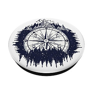 Travel Compass / Celtic Mountain Design PopSockets PopGrip: Swappable Grip for Phones & Tablets