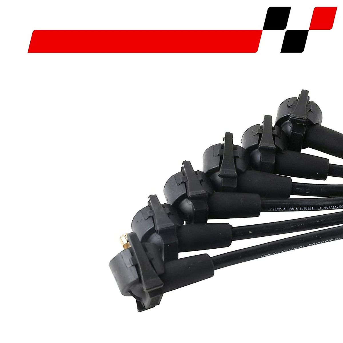 Anytek - Ignition Spark Plug Wires 8mm 6PC Set for 1998-2000 Ford Ranger, Mazda B3000 V6 3.0L