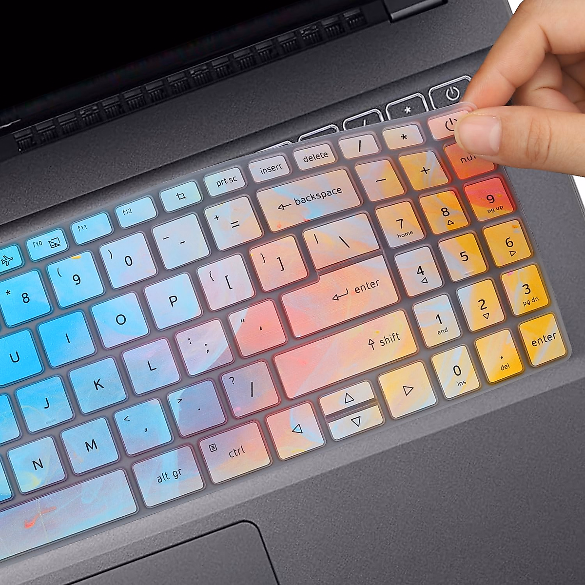 Keyboard Cover for 2024 2023 Acer Aspire Vero 15 15.6", Aspire 3 A315-24P A315-24PT A315-59 A315-510P, Aspire 5 A515-58M/58GM A515-57 A515-57G A515-57T A515-47 A515-48M 15.6" (Not Fit A515-46~A515-56)