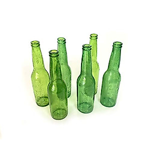 NewRuleFX Brand SMASHProps Breakaway Beer Bottle Prop Value 6 Pack - Dark Green Translucent - Dark Green Translucent
