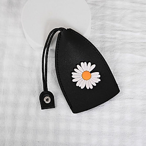 Pull Out Key Case, Portable Car Key Bag, Cute Pu Leather Keychain Pouch, Protective Key Holder Hook, Key Sleeve for Preventing Keys from Scratching Your Belongings Including Cosmetics Mobile Phones