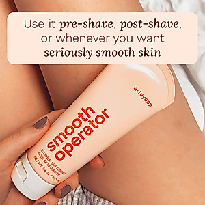 Alleyoop Smooth Operator Stubble-Softening Body Moisturizer - Vitamin A, C, E and Jojoba Oil Hydrate and Soften Your Skin - Works for Pre and Post Shave - Cruelty-Free and Paraben Free