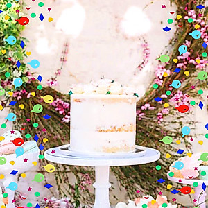 Keaziu 2589Pcs Party Confetti Happy Birthday Table Confetti Balloon Star Heart Confetti Table Scatter Confetti Decorations for Birthday Party Baby Shower DIY Arts and Crafting