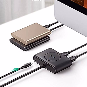 SHYPT USB Hub 4-Port USB 3.0 High-Speed USB Splitter for Hard Drives USB Flash Drive Mouse Keyboard Extend Adapter USB 3.0 Hub