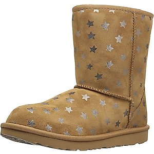 UGG Unisex-Child Classic Short Ii Stars Boot, Chestnut, 8 Toddler