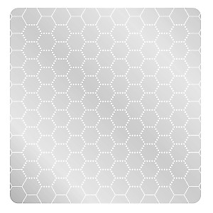 LITKO 1-inch Hex Grid Stencil, Dot Pattern