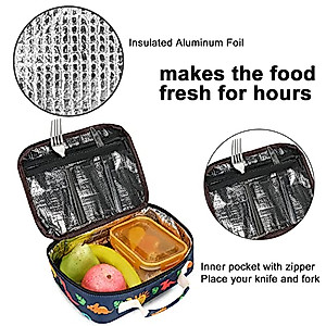 Bluboon Insulated Lunch Box for Kids Boys Girls School Lunch Bags Reusable Cooler Thermal Meal Tote for Picnic