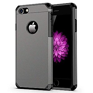 ImpactStrong iPhone 7/8 Case, Heavy Duty Dual Layer Protection Cover Heavy Duty Case for Apple iPhone 7/8 (Gun Metal)
