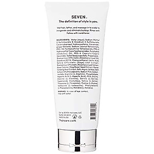 SEVEN Hair Care Cubica Clarifying Shampoo for Women & Men, Detox and Minimize Dry Scalp + Buildup with Rosemary, Eucalyptus & Rose Hip Oil, Cruelty Free, Sulfate Free, Made in USA, 7 oz