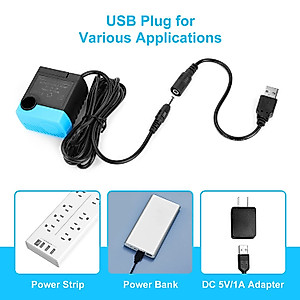 SanKlev SP-400LV Cat Water Fountain Pump,USB Replacement Pump for Pet Drinking Fountains Compatible with Ceramic, Butterfly,Seaside and Multi-Tier Pet Fountains(No AC Adapter)