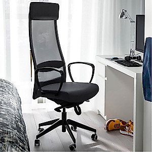 TBACW 2" Universal Office Chair Wheels Heavy Duty Replacement, No Noise Rubber Chair Casters Wheels, Standard Size 11mm Set of 5