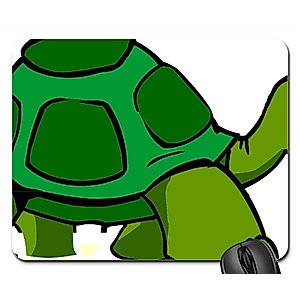 Mouse Pad - Turtle Carapace Tortoise Green Walking Shell Slow