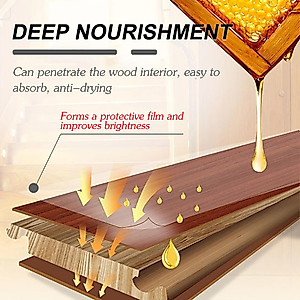 Coweroay Beeswax Spray Furniture Polish and Cleansing, Natural Beeswax Spray for Wood Furniture Floors - Original Beeswax Spray Cleansing for Living Rooms and Kitchens