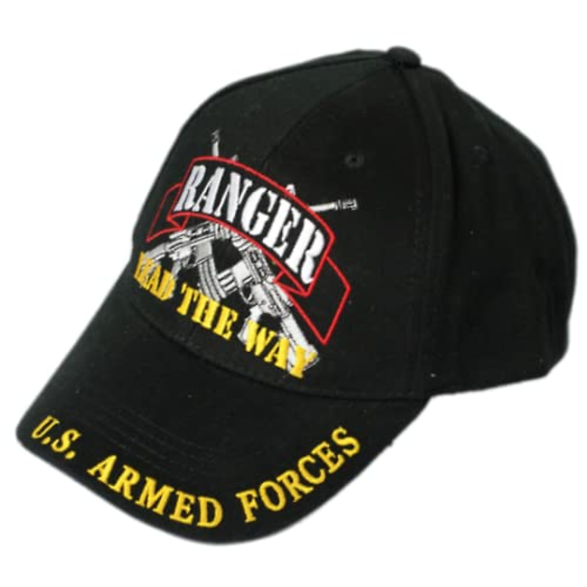 Flakita's Novelties US Army Ranger Lead The Way US Armed Forces Veteran Embroidered Baseball Cap HAT