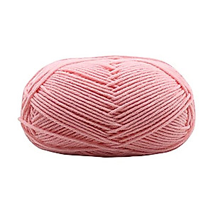 2 Set Knitting Wool Yarn Professional Ultra Soft Needlework DIY 4Ply Milk Cotton Crochet Knitted Yarn for Home Crochet Knitted Yarn