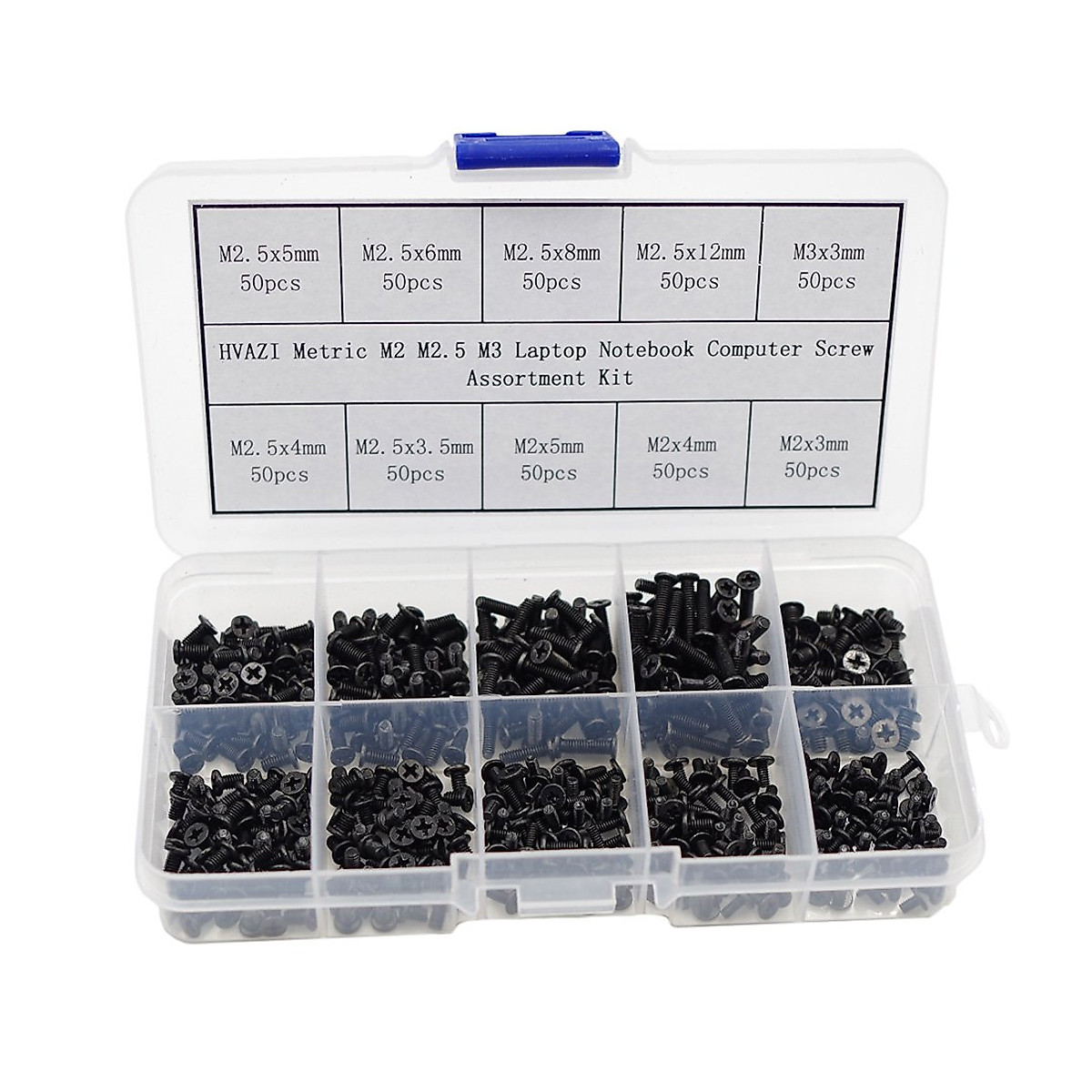 HVAZI Metric M2 M2.5 M3 Laptop Notebook Computer Screw Assortment Kit