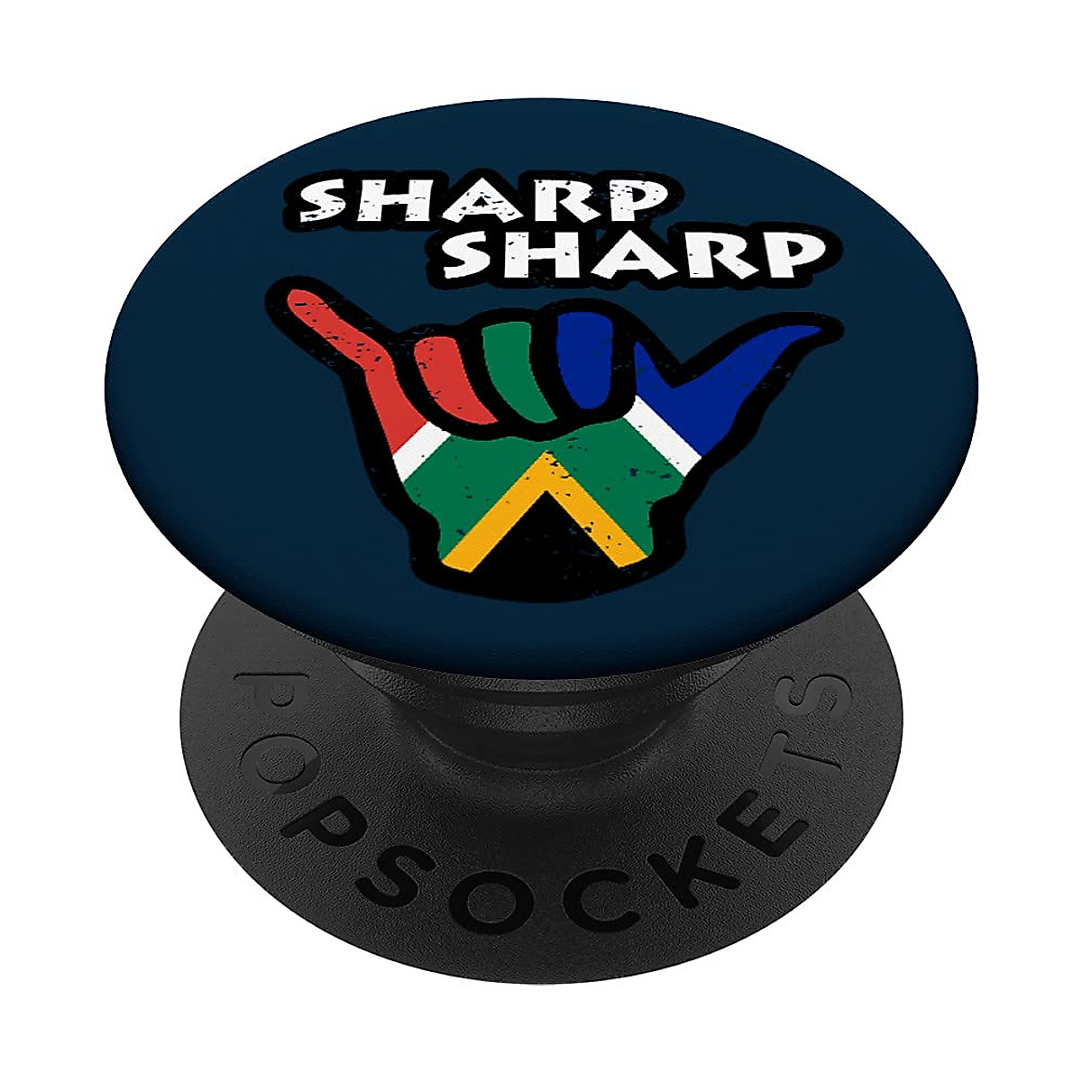 South Africa Sharp Sharp Hand Sign South African Flag PopSockets PopGrip: Swappable Grip for Phones & Tablets