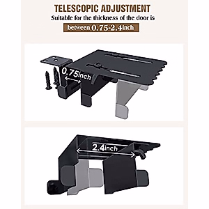 Child Proof Door Lock,Top Door Locks for Kids Safety,Front Door Child Safety Lock Made of Metal,Prevent Toddlers,Autistic Child,Pets & Dementia from Going Out,for Bedroom or Pantry(Black,2 Pack)