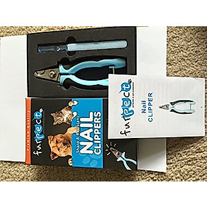 PREMIUM Pet Nail Clippers For Cats and Dogs by Furpect Best Dog Toenail Trimmer - Free Nail File For Professional Trimming and Filing for Your Dog or Cat Clear Instructions and FREE eBook