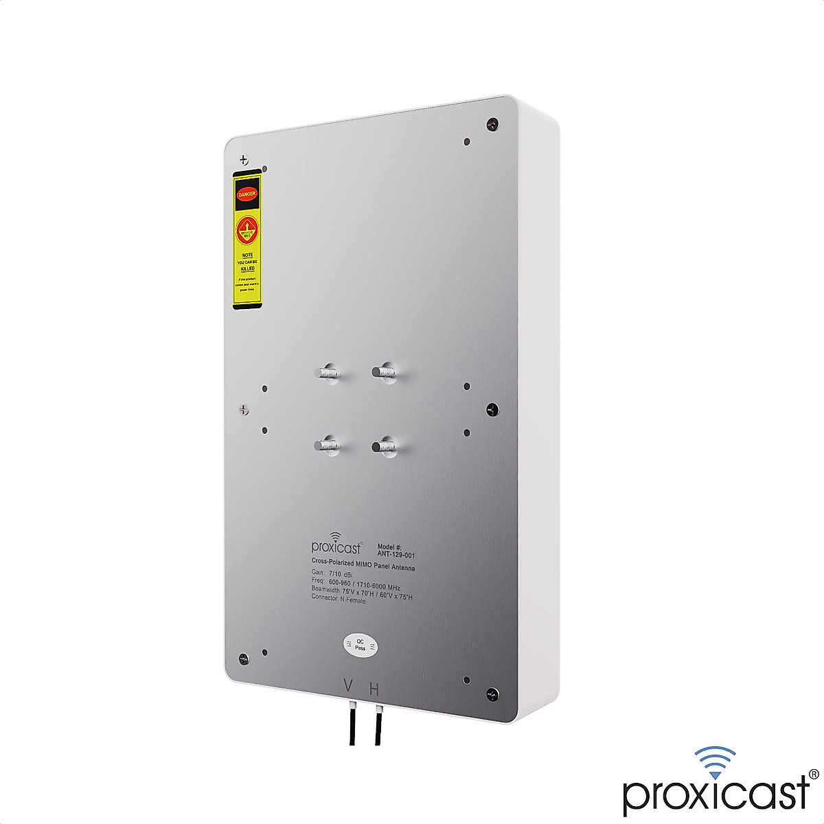 Proxicast 4G / LTE / 5G Cross-Polarized (MIMO) 7-10 dBi High-Gain Fixed-Mount Outdoor Directional Panel Antenna (ANT-129-001)