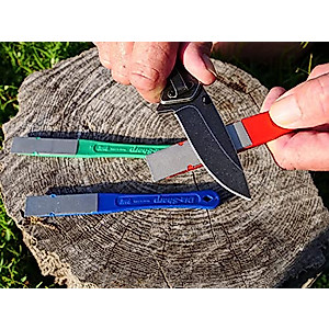 DMT (Diamond Machining Technology) 2.5-in. DiaSharp Diamond Mini-Hone Sharpening Kit of Coarse, Fine, and Extra Fine Grit Sharpeners (D2K)
