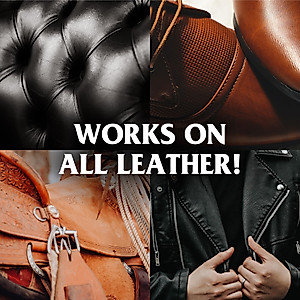 Mr. Leather Cleaner and Conditioner (16 oz) - Safe for All Leather & Vinyl - Hydrate and Shine with Water-Repellent Protection for Couches, Car Interior, Shoes, and Bags