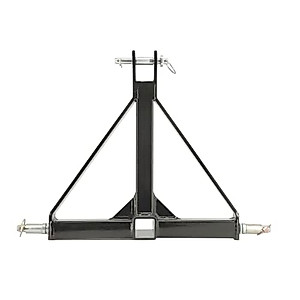 Standard 3-Point Hitch Adapter for Trailers & Farm Equipment with Category 1 Pins & 2" Hitch Receiver