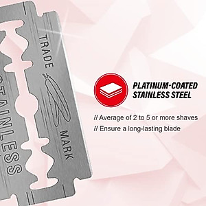 Feather Double Edge Safety Razor Blades 50 Count