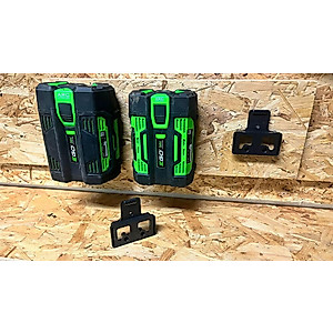StealthMounts Battery Holder Compatible with EGO 56V (4 Pack) - Black | StealthMounts Battery Mounts for EGO | Mount for EGO 56V | Made in the UK