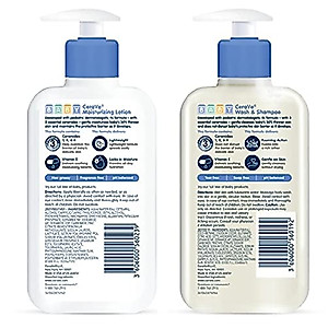 CeraVe Baby Wash & Shampoo 8 oz & Baby Lotion 8 oz Set