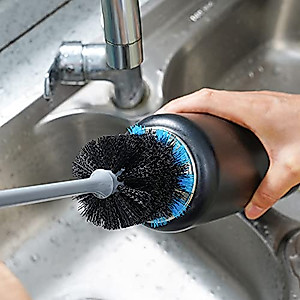 Bottle Brush Cleaner, Long Handle Water Bottle Scrubbing Brush, Built for Cleaning Baby Bottles, Sippy Cups, Water Bottle, Tumblers, Travel Coffee Mugs, Food Jars, Wine Decanters, Glasswares, 2 Pack