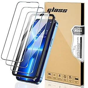 ORIbox Glass Screen Protector for iPhone 14Plus and iPhone 13 Pro Max, 3 Packs Anti-Scratch HD Tempered Glass Screen Protector